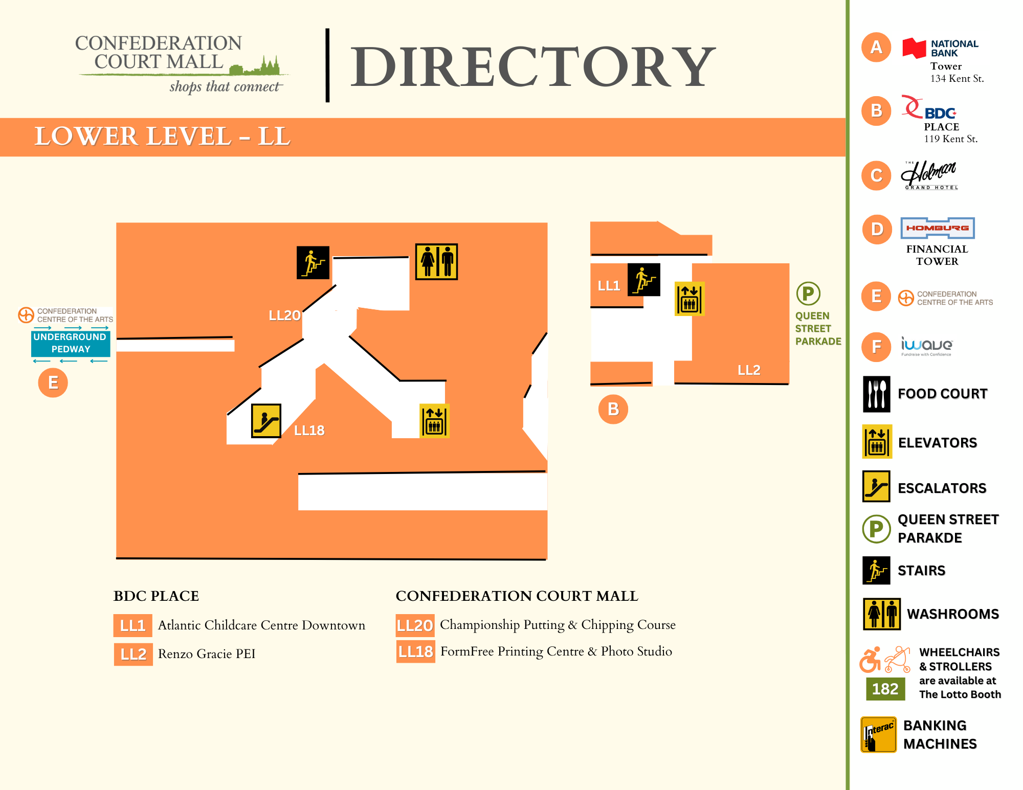 Mall Map - Confederation Court Mall
